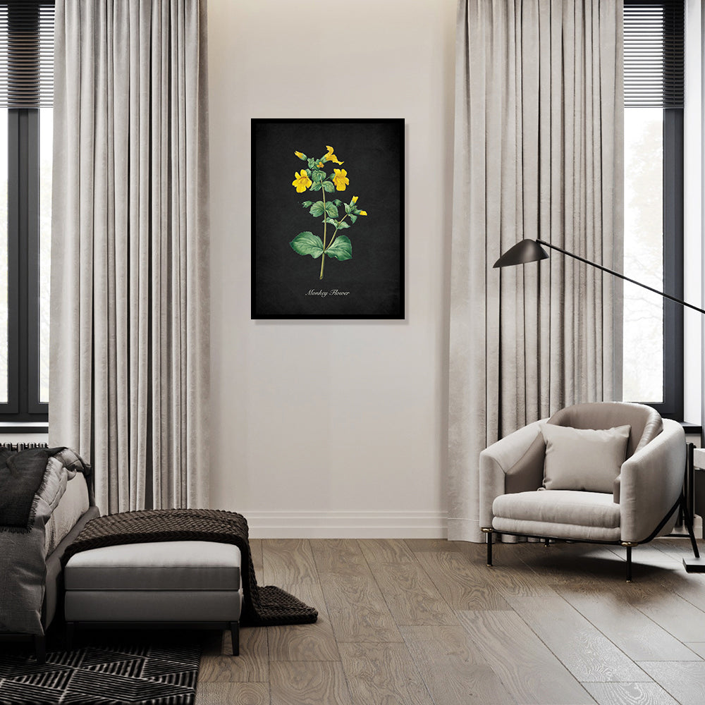 Monkey Flower Art | Enchanting Floral Print | Nature Lover Decor ...